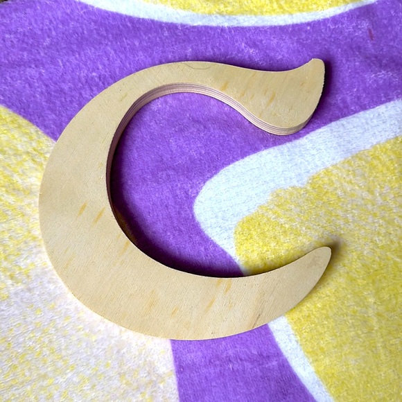 Other | Wooden Letter C Alphabet Pine For Crafts Unfinished 725in ...